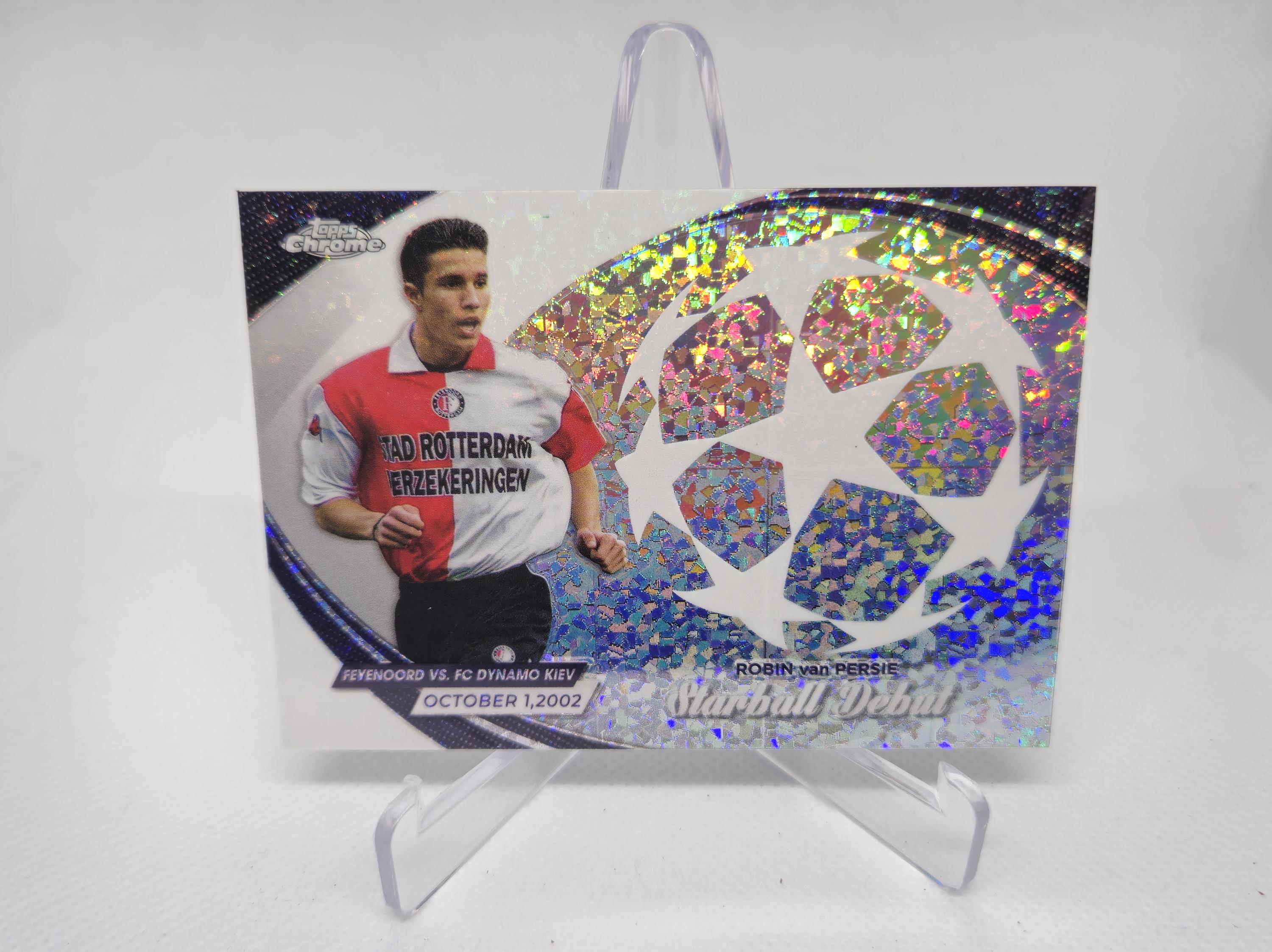 Robin Van Persie "starball Debut" Topps Chrome 23/24. Soccer Card ...