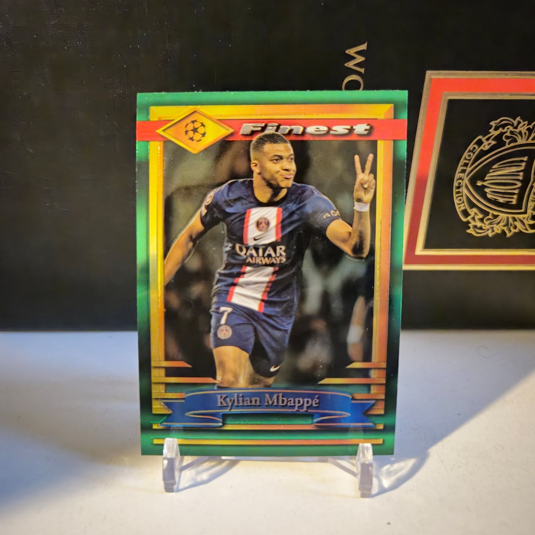 Kylian Mbappe Topps Finest 2022/23. Soccer Card. Trading Card. Combined ...