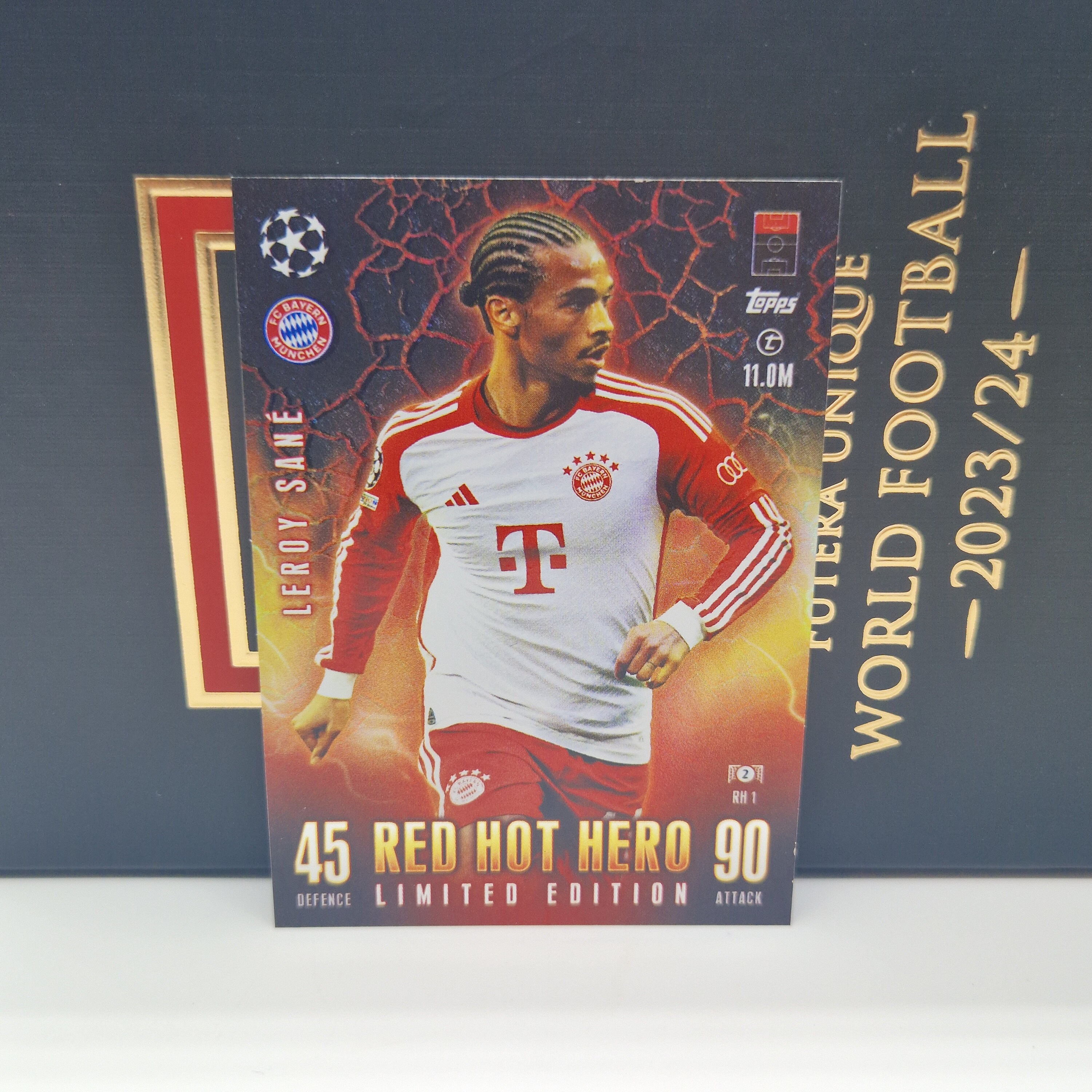 Leroy Sanè "red Hot Hero Limited Edition", Topps Match Attax Extra 2024 ...