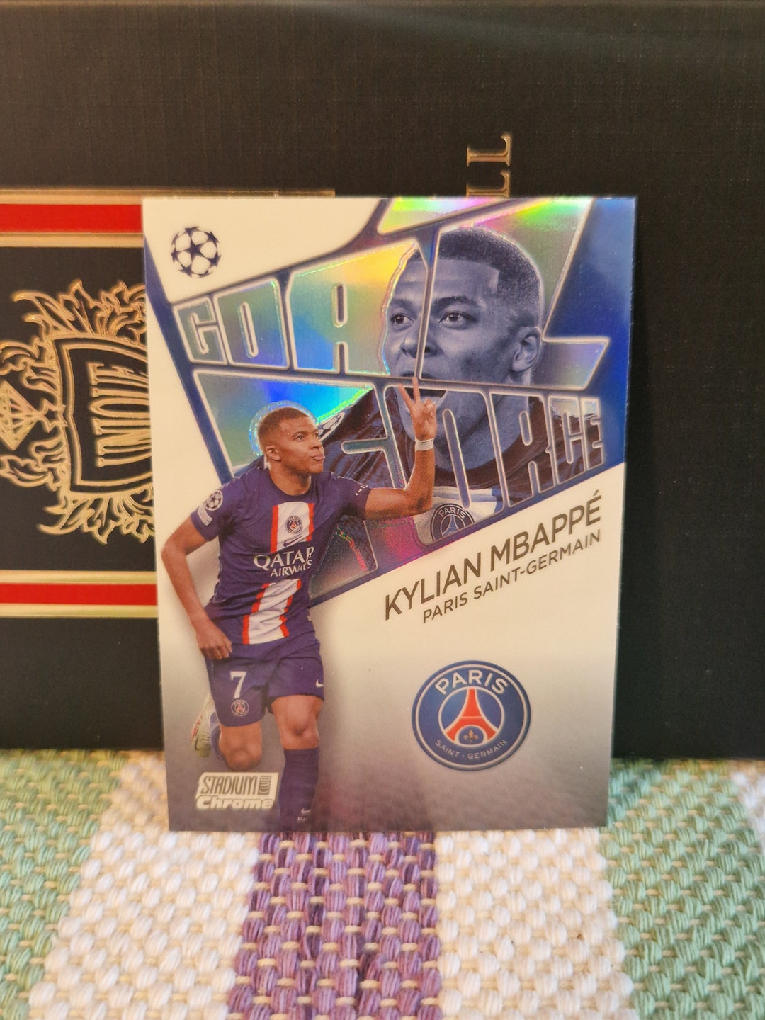 Kylian Mbappe "goal Force" Stadium Club Chrome 2022. Soccer Card ...