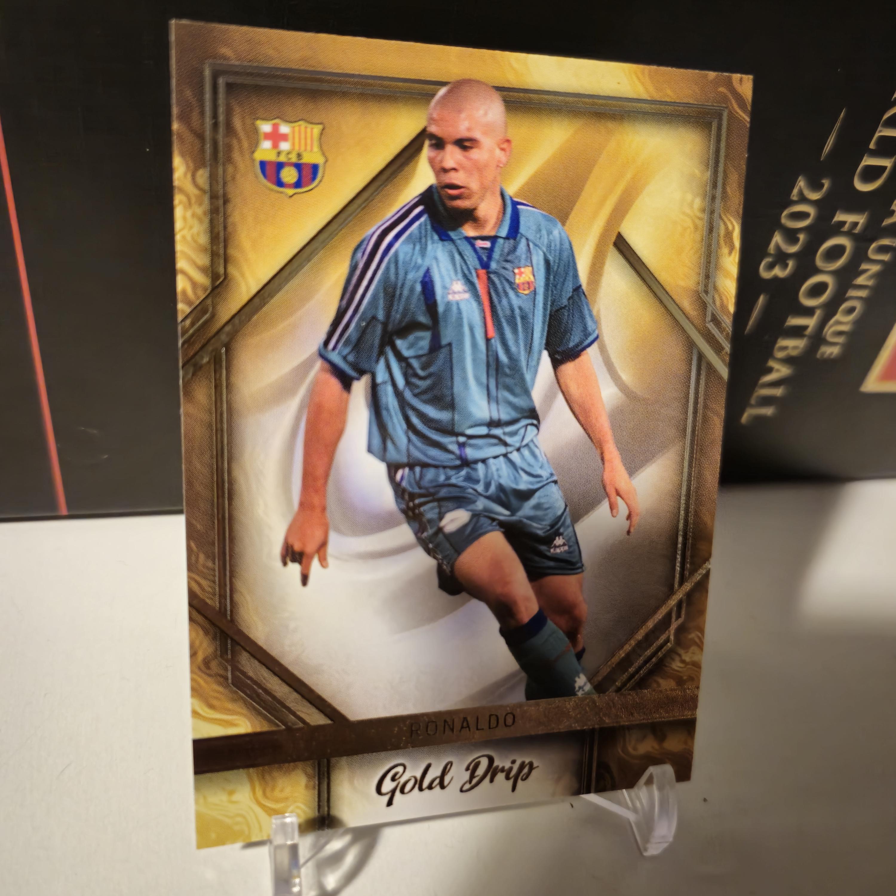 RONALDO R9 "gold Drip", Topps Barcelona Team Set 23/24. Soccer Card ...