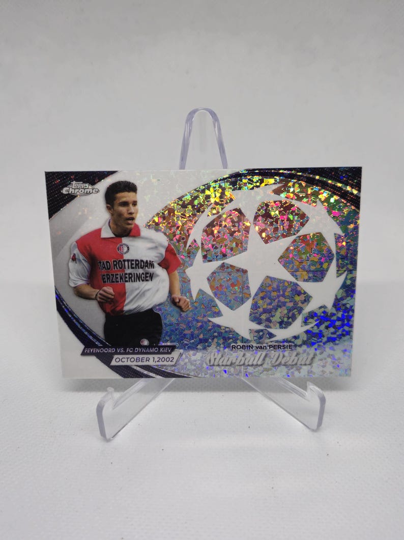 Robin Van Persie "starball Debut" Topps Chrome 23/24. Soccer Card ...
