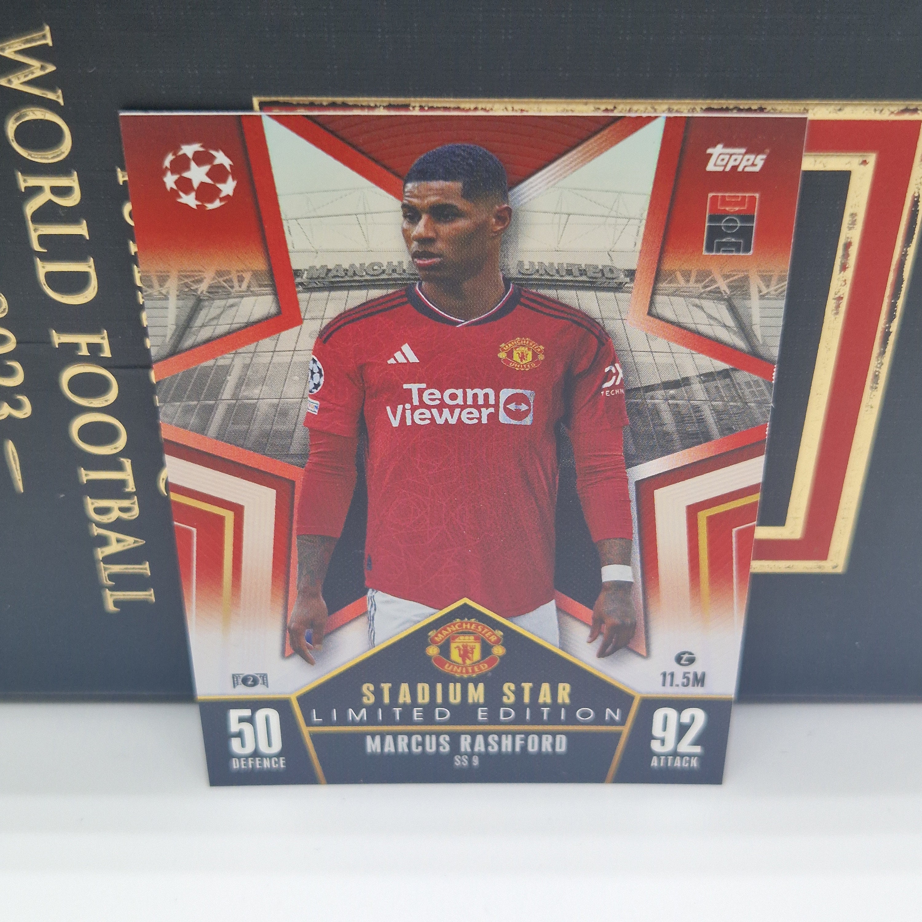 Marcus Rashford stadium Star Limited Edition, Topps Match Attax Soccer ...