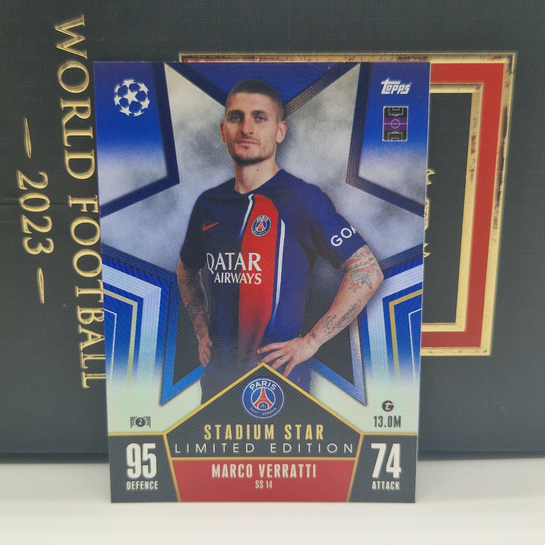 Marco Verratti "stadium Star Limited Edition", Topps Match Attax Soccer ...