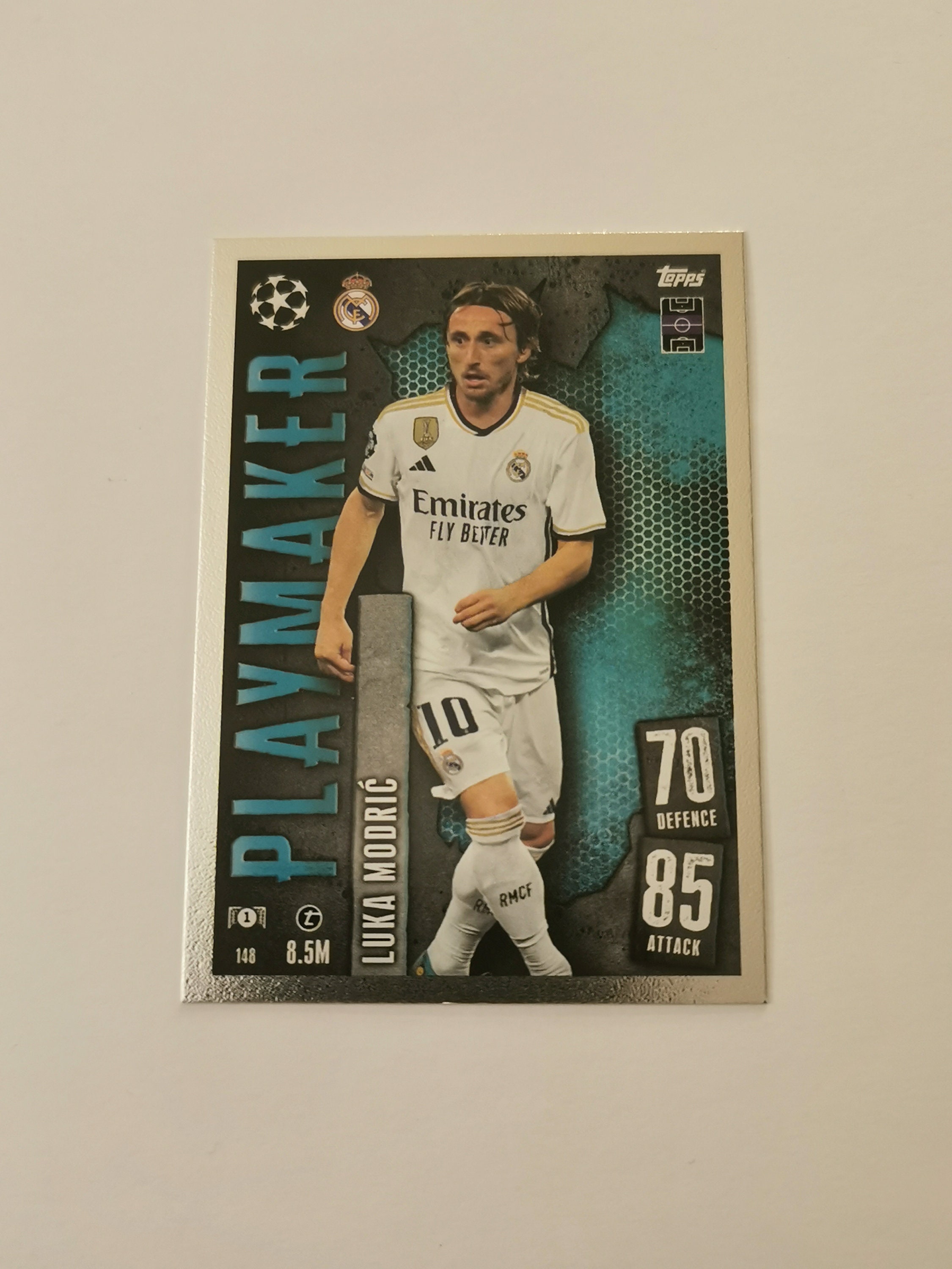 Luka Modric "playmaker" Topps Match Attax Soccer 2024. Soccer Card ...