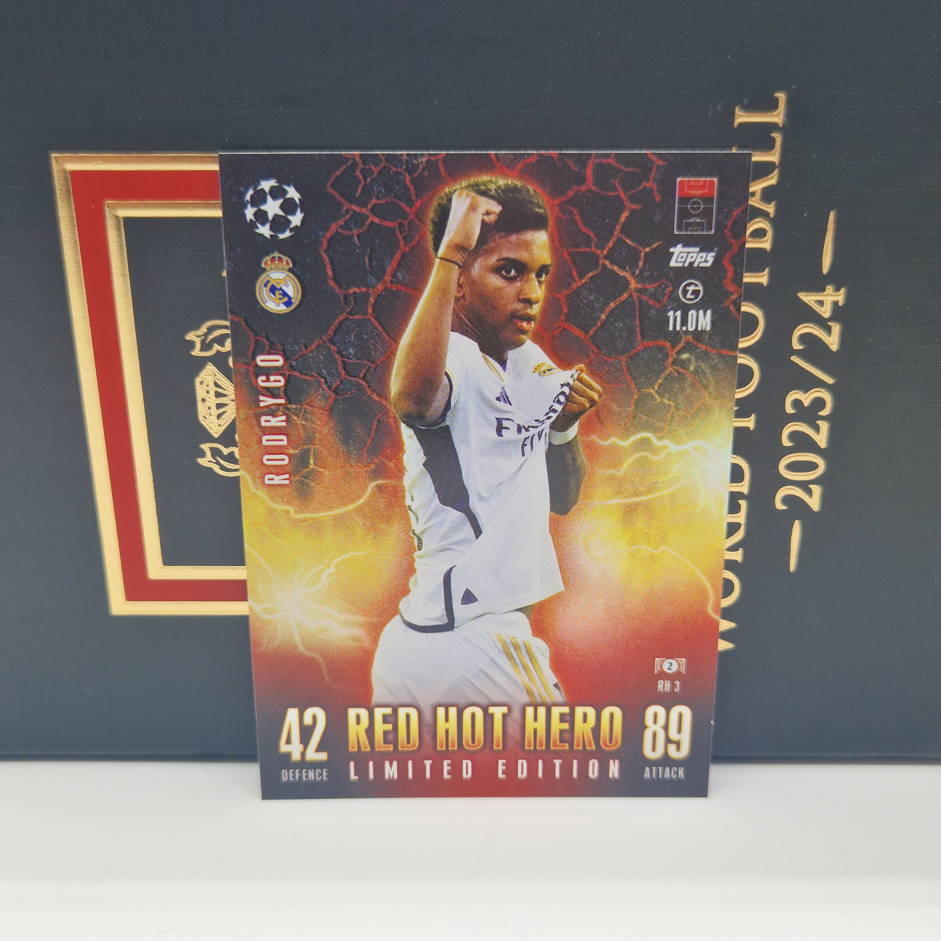 Rodrygo "red Hot Hero Limited Edition", Topps Match Attax Extra 2024 ...