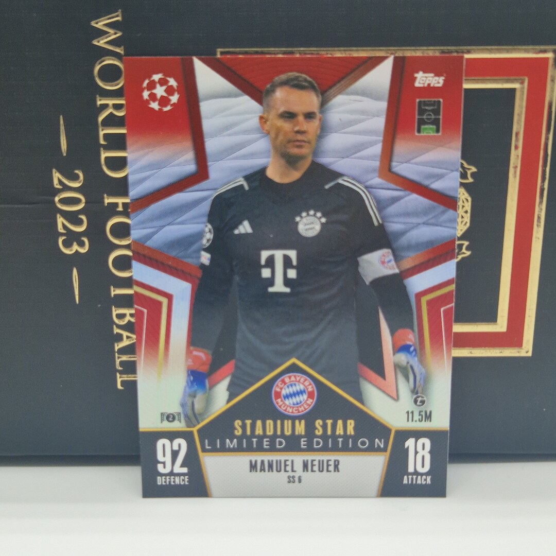 Manuel Neuer "stadium Star Limited Edition", Topps Match Attax Soccer ...