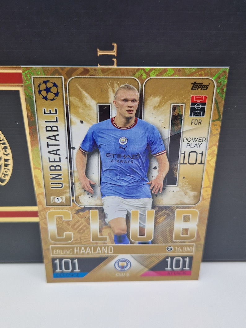 Erling Haaland "100 Club", Topps Match Attax Soccer 2022/23. Soccer ...
