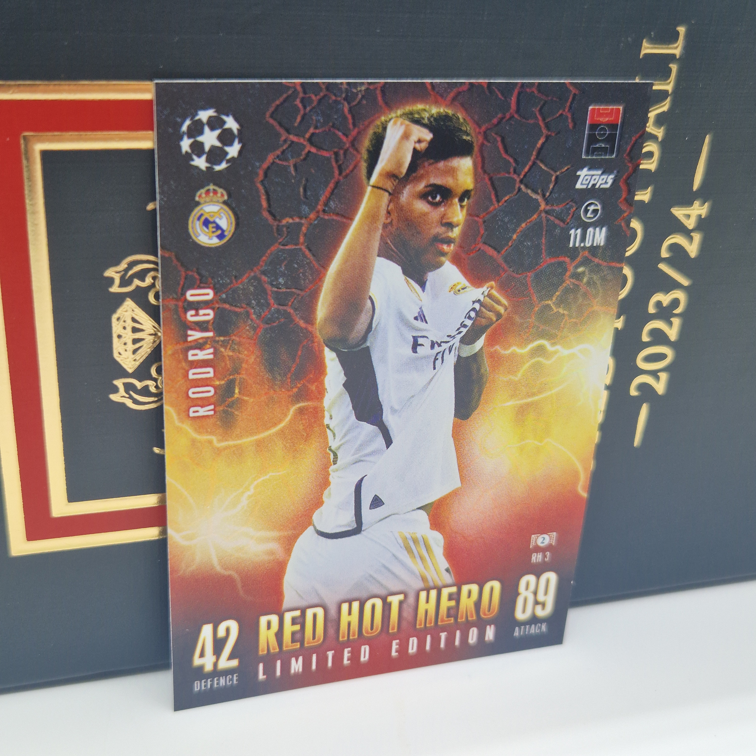 Rodrygo "red Hot Hero Limited Edition", Topps Match Attax Extra 2024 ...