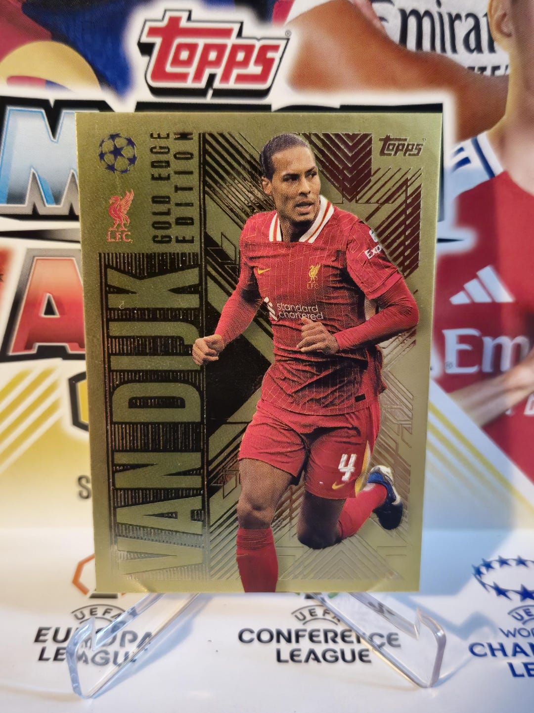 Virgil Van Dijk "gold Edge", New Topps Match Attax Extra 2024/2025 ...
