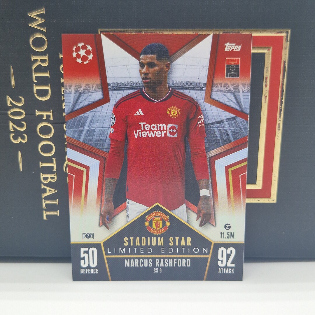 Marcus Rashford stadium Star Limited Edition, Topps Match Attax Soccer ...