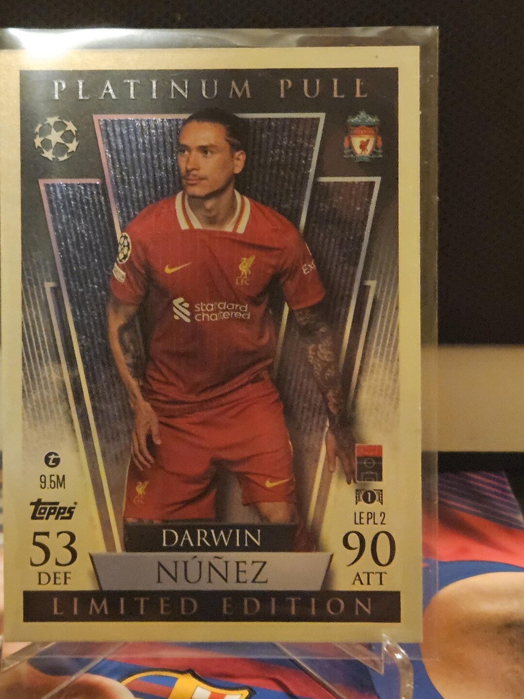 Darwin Nunez "platinum Pull Edition", New Topps Match Attax 2024/2025 ...