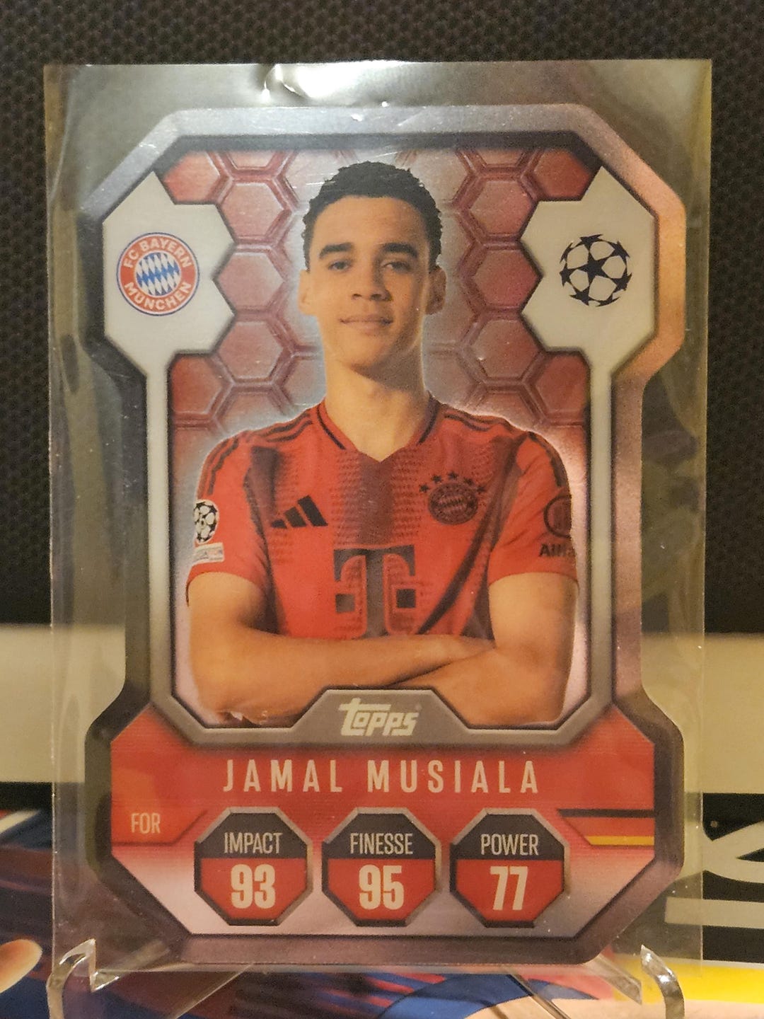 Jamal Musiala "chrome Pro Elite Shield", New Topps Match Attax 2024/ ...