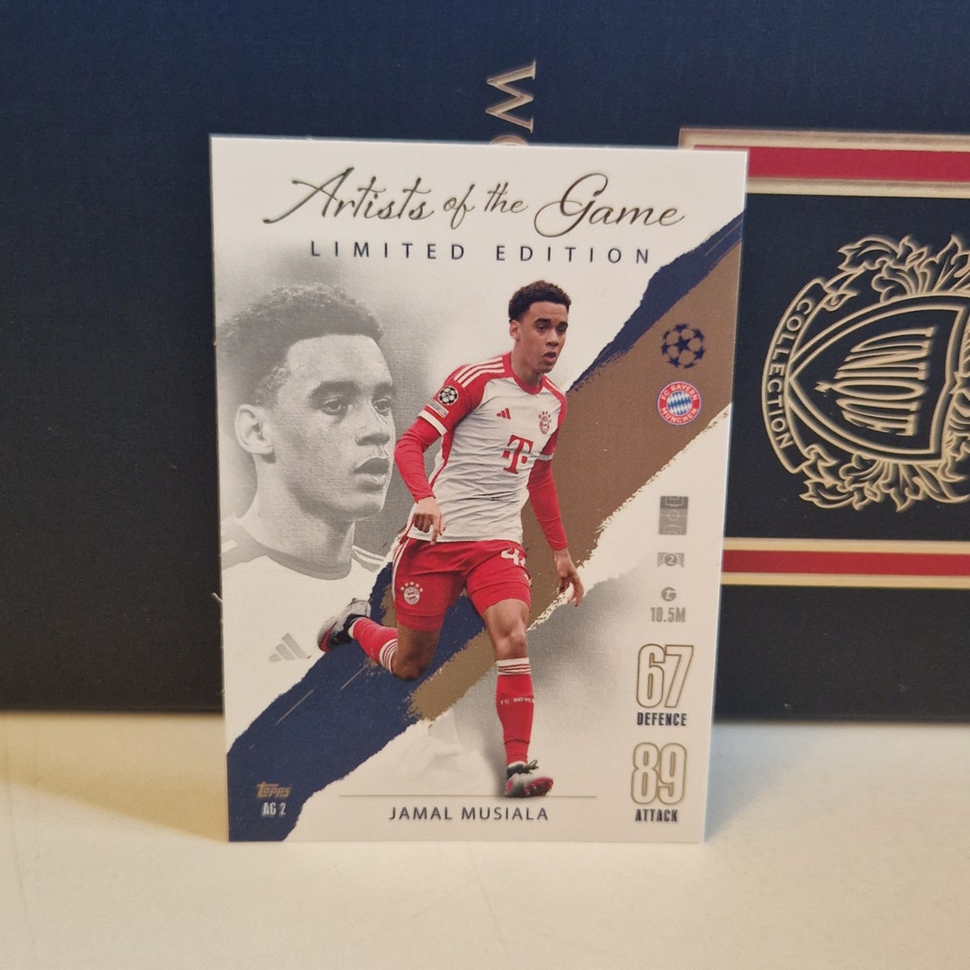 Jamal Musiala "artists of the Game" Limited, Topps Match Attax Soccer ...