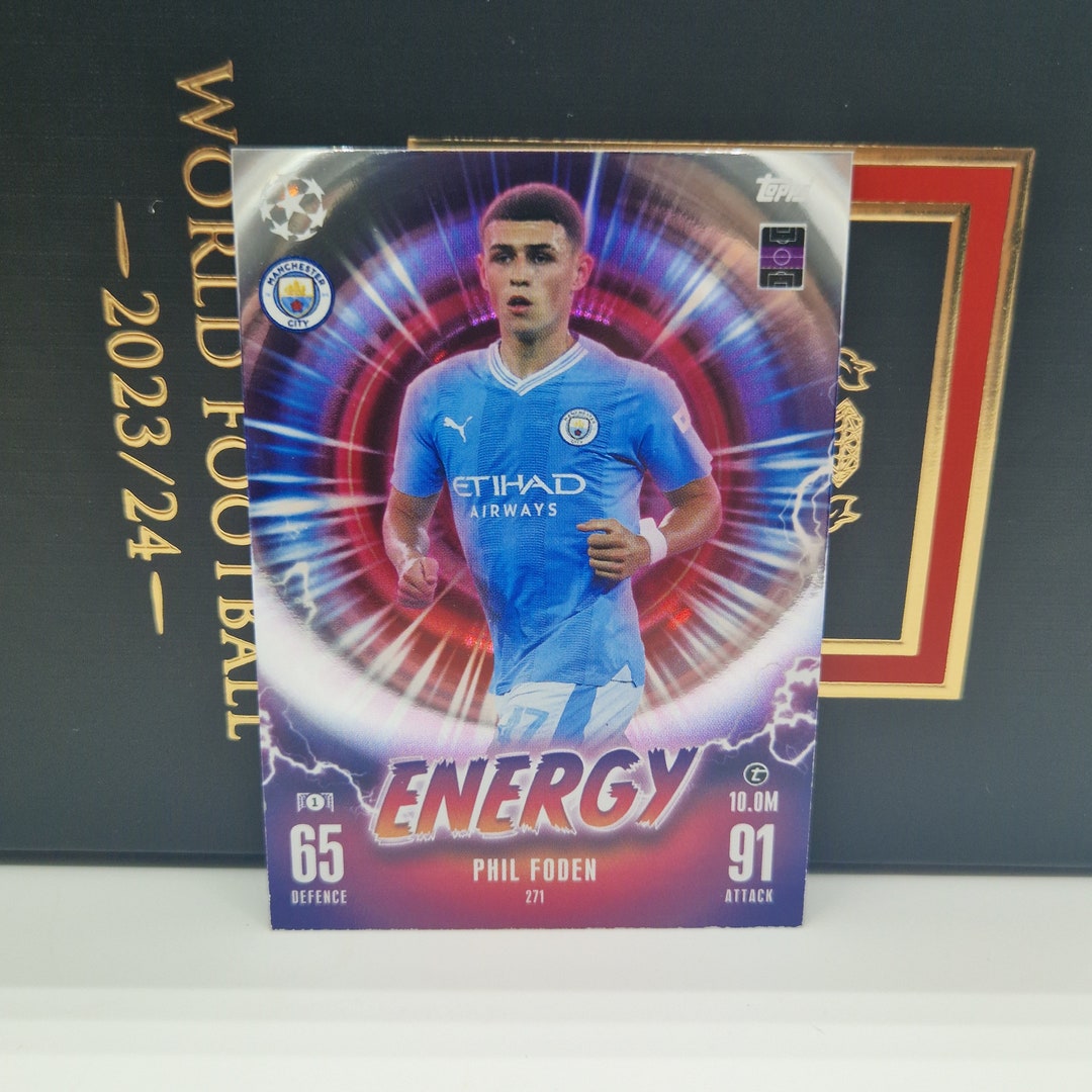 Phil Foden "energy", Topps Match Attax Extra 2024. Soccer Card. Trading ...