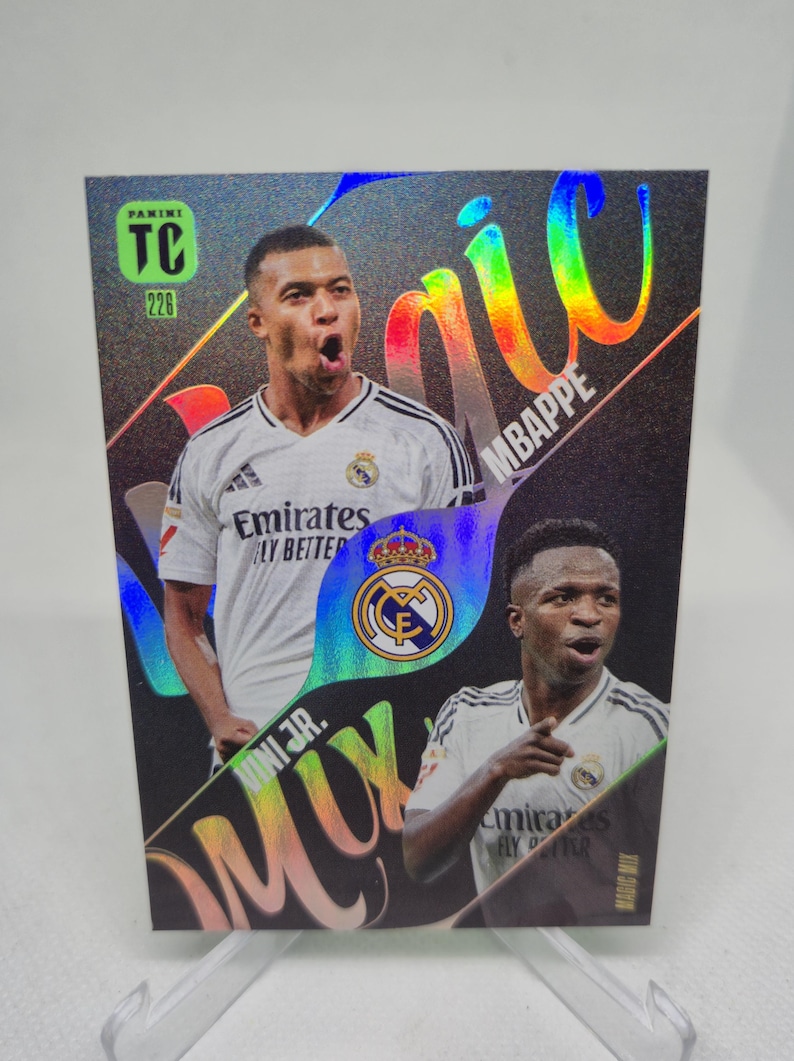 Kylian Mbappè / Vini Jr "magic Mix" Panini Top Class 24/25. Real Madrid ...