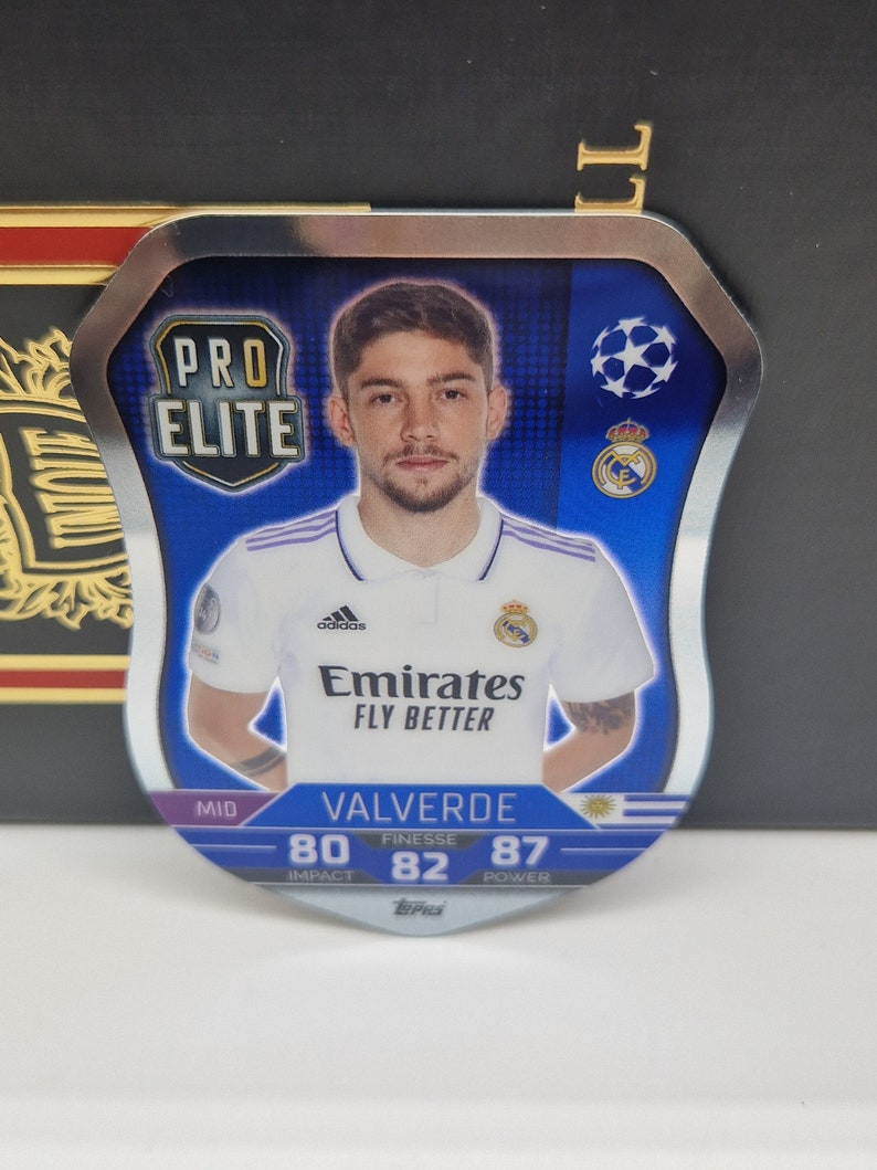 Federico Valverde "pro Elite Shield", Topps Match Attax Soccer 2022/23 ...