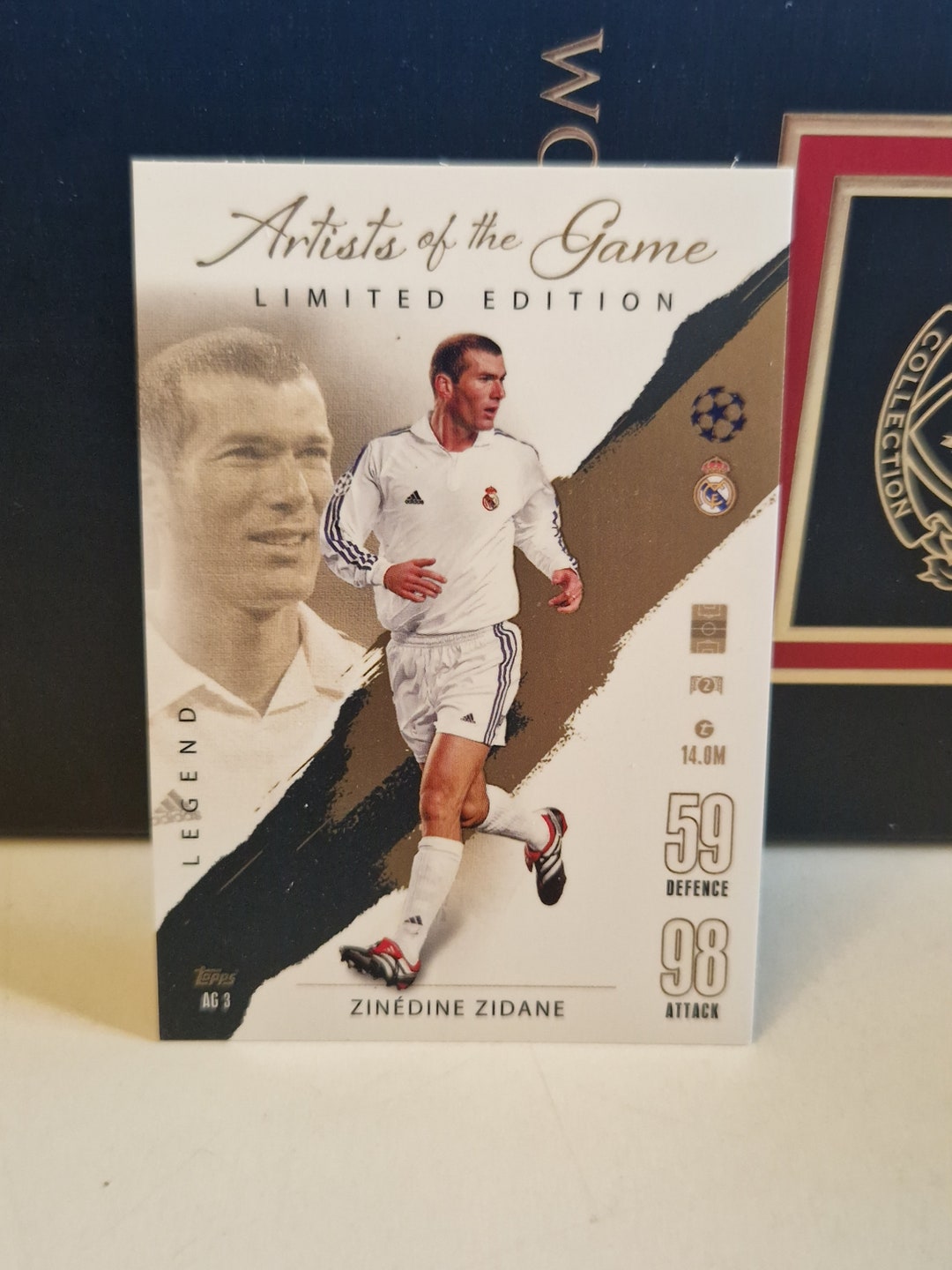 Zinedine Zidane "artists of the Game" Limited, Topps Match Attax Soccer ...