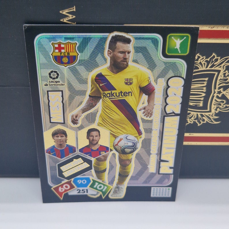 Lionel Messi "platinum 2020" Adrenalyn 2019/2020. Soccer Card. Trading ...