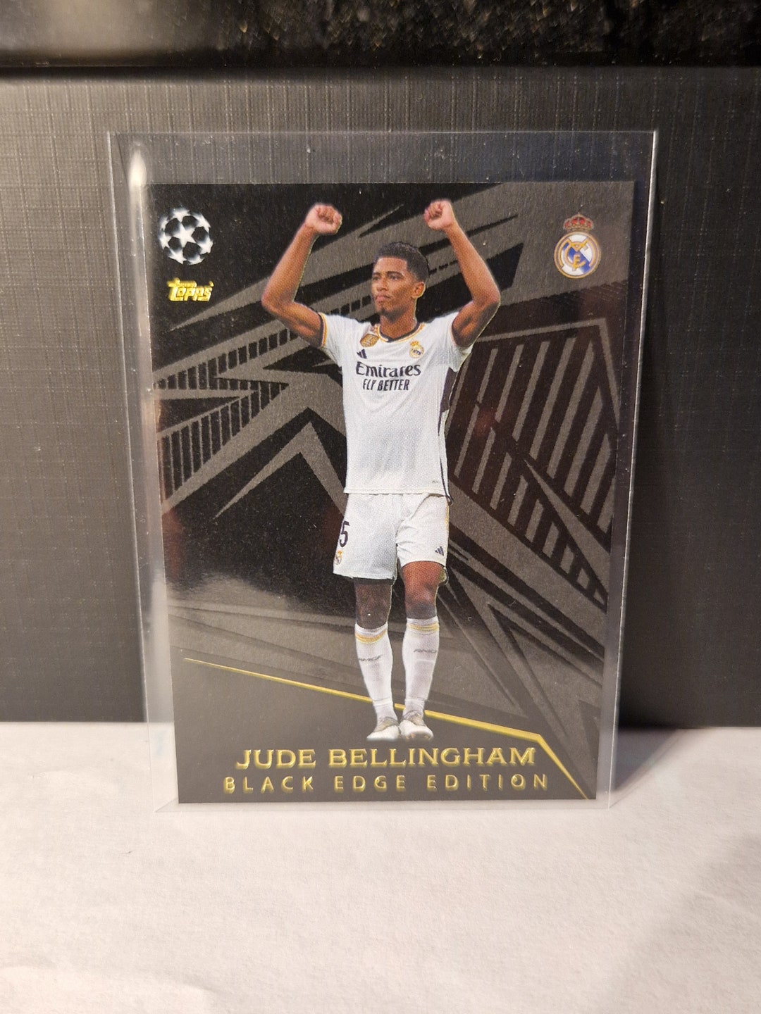 Jude Bellingham "black Edge", Topps Match Attax 2024. Soccer Card ...