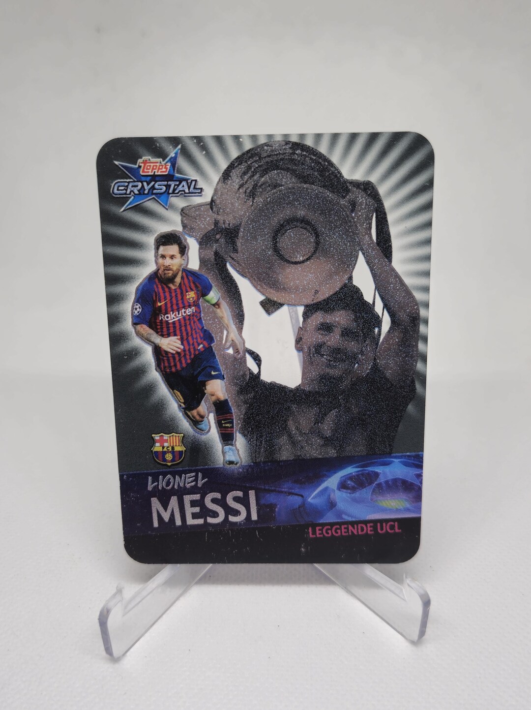 Lionel Messi Topps Crystal. Soccer Card. Trading Card. Combined ...