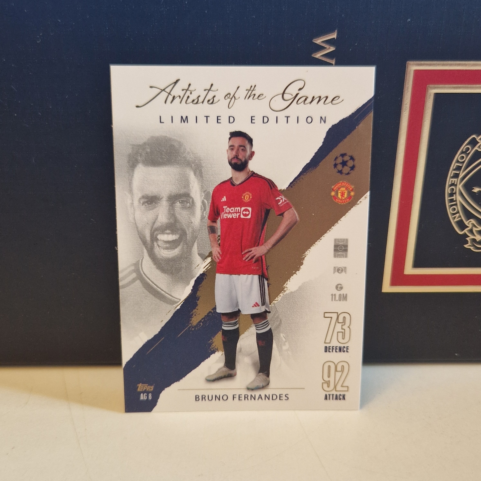 Bruno Fernandes "artists of the Game" Limited, Topps Match Attax Soccer ...