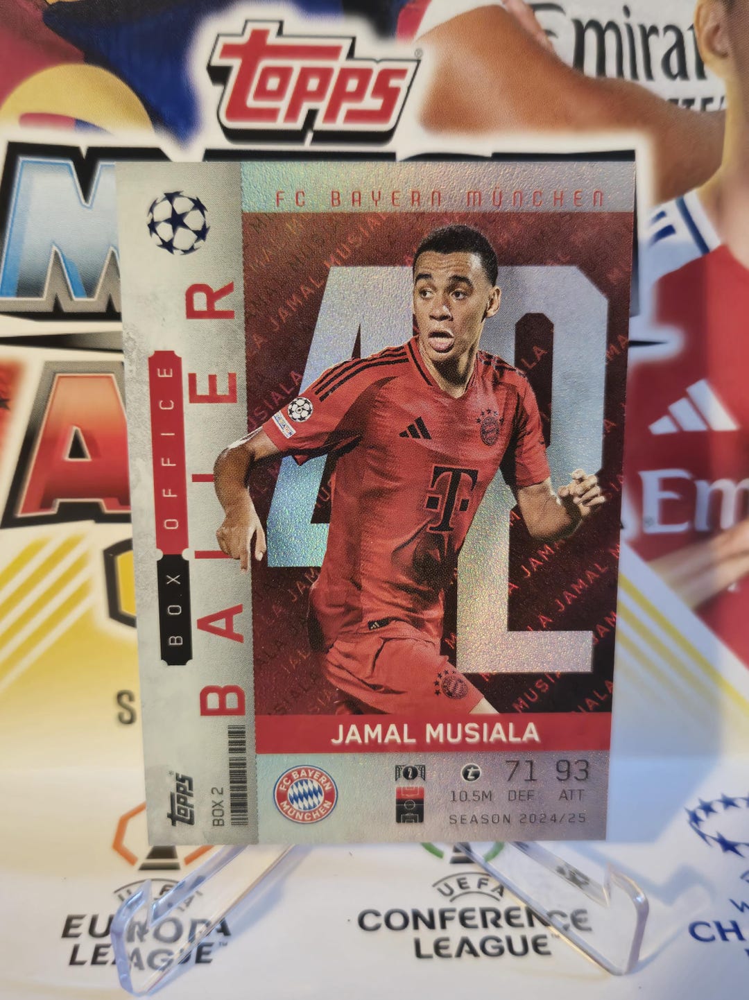 Jamal Musiala "box Office Baller" , New Topps Match Attax Extra 2024/ ...