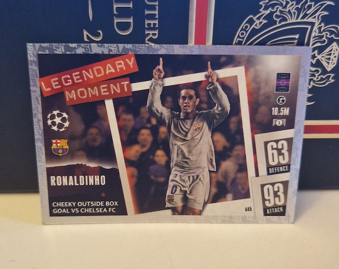 RONALDINHO "legendary Moment", Topps Match Attax Soccer 2024. Soccer ...