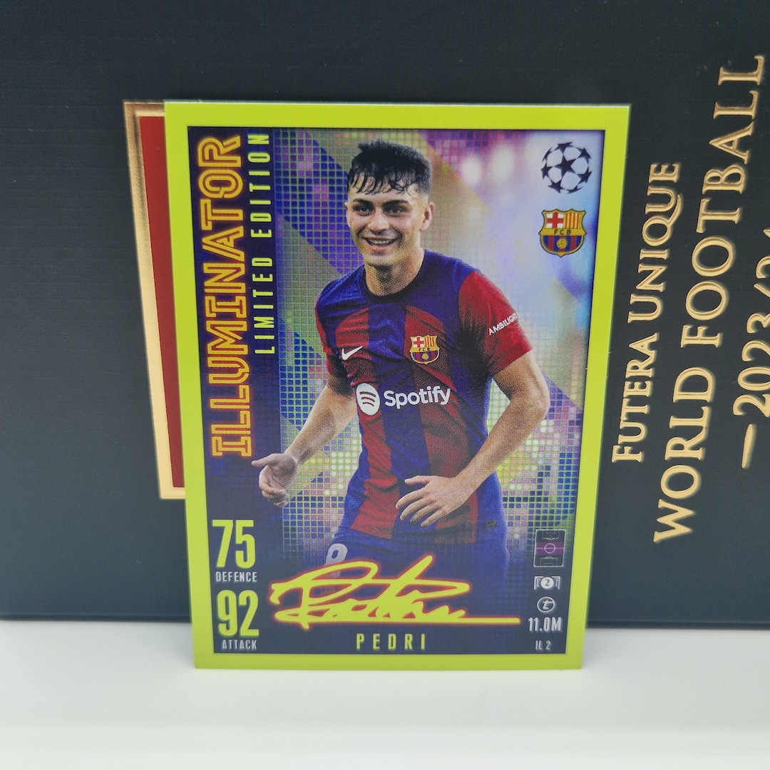 Pedri "illuminator Limited Edition", Topps Match Attax Extra 2024 ...