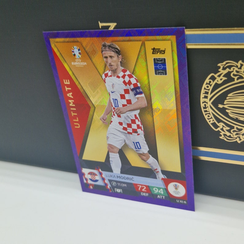 Luka Modric , Purple "xi Ultimate", Topps Match Attax Euro 2024 ...