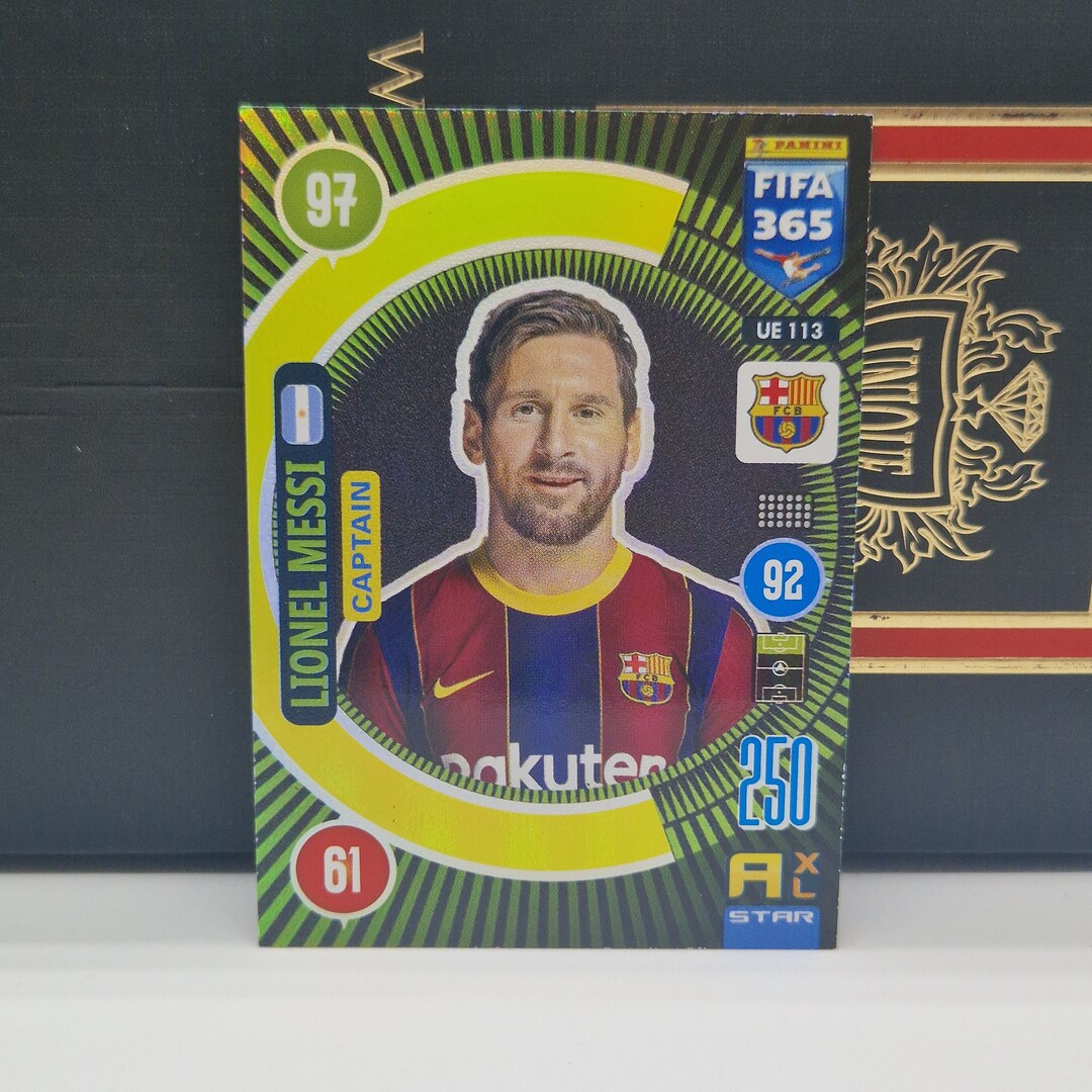 Lionel Messi "captain" Adrenalyn 2021/2022. Soccer Card. Trading Card ...