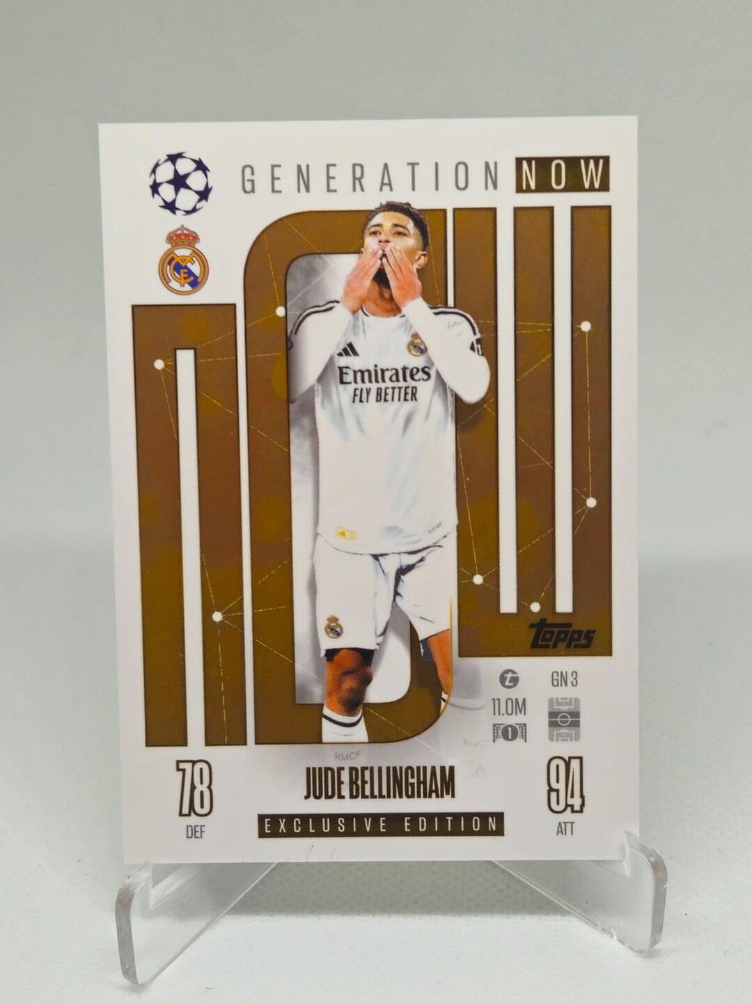Jude Bellingham "generation Now Limited", New Topps Match Attax 2024/ ...