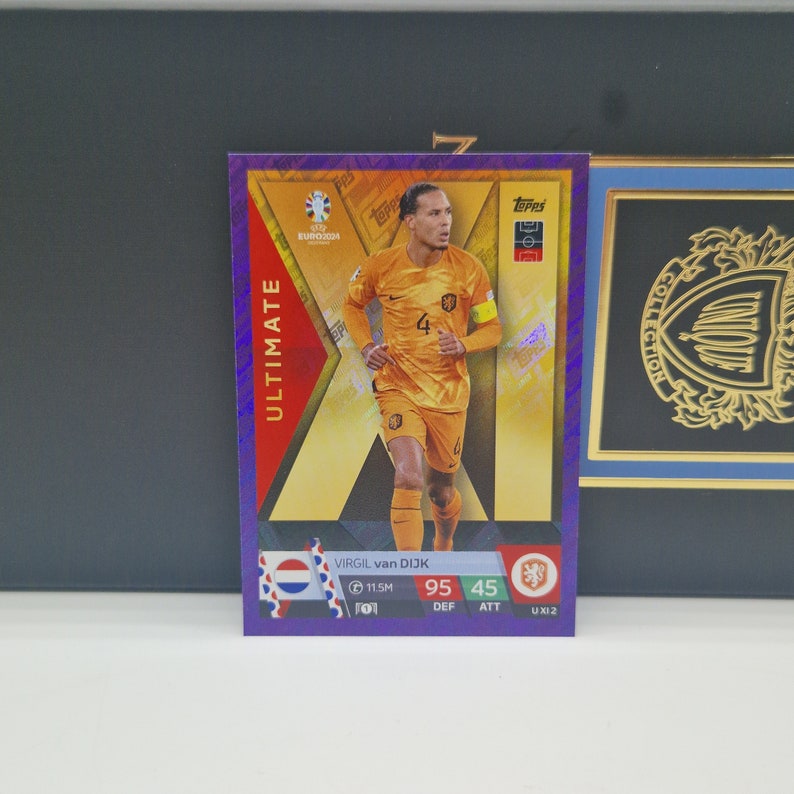 Virgil Van Dijk , Purple "xi Ultimate", Topps Match Attax Euro 2024 ...