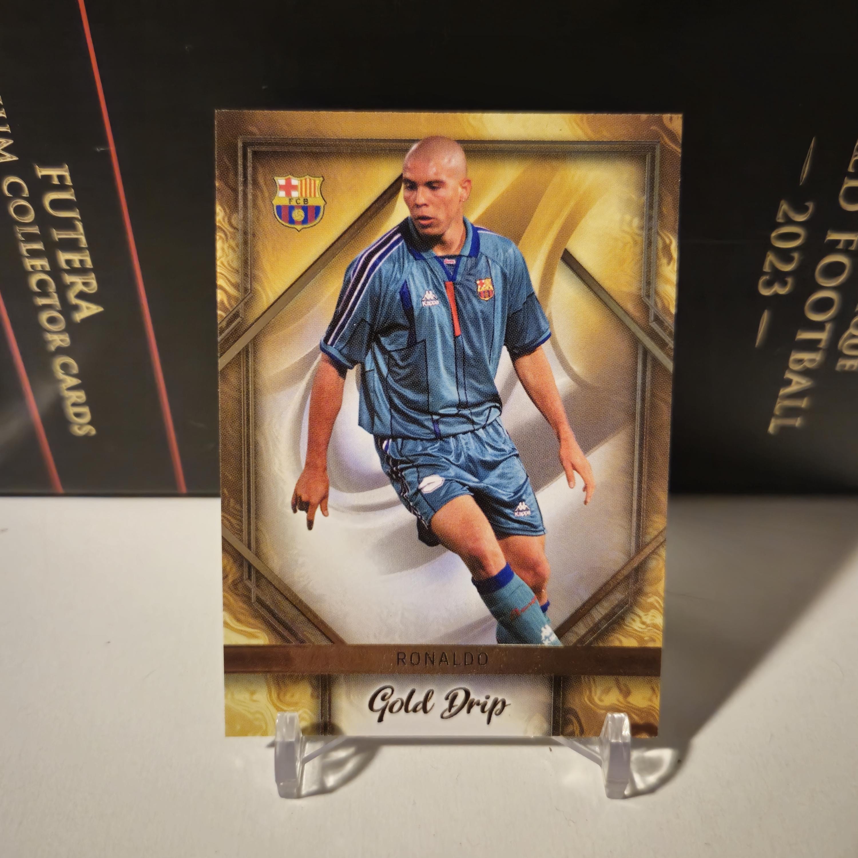 RONALDO R9 "gold Drip", Topps Barcelona Team Set 23/24. Soccer Card ...