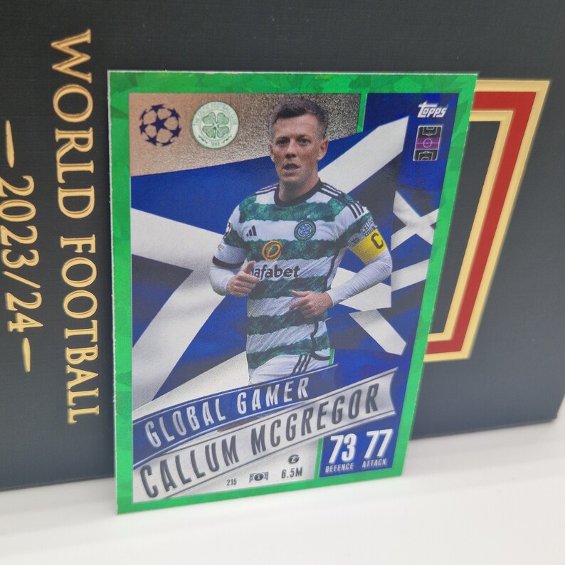 Callum Mcgregor global Gamer Emerald, Topps Match Attax Extra 2024. Soccer Card. Trading Card ...