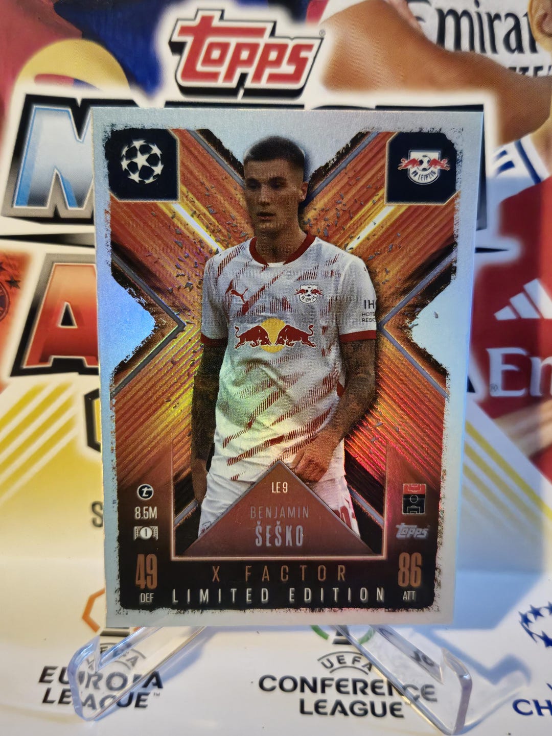 Benjamin Sesko "x-factor Limited" , New Topps Match Attax Extra 2024/ ...