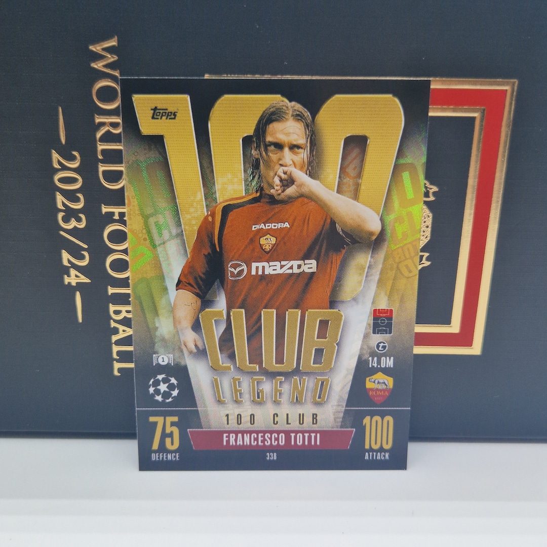 Francesco Totti "100 Club", Topps Match Attax Extra 2024. Soccer Card ...