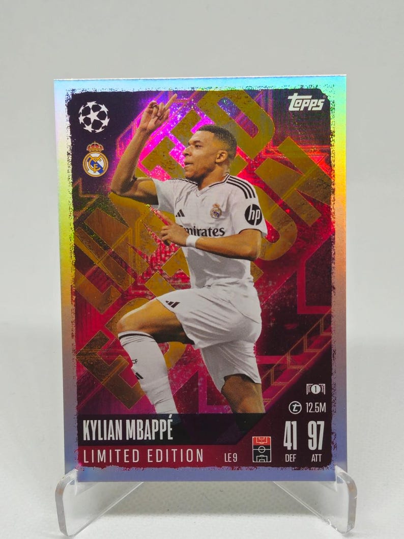 Kylian Mbappe "limited Edition", New Topps Match Attax 2024/2025 ...
