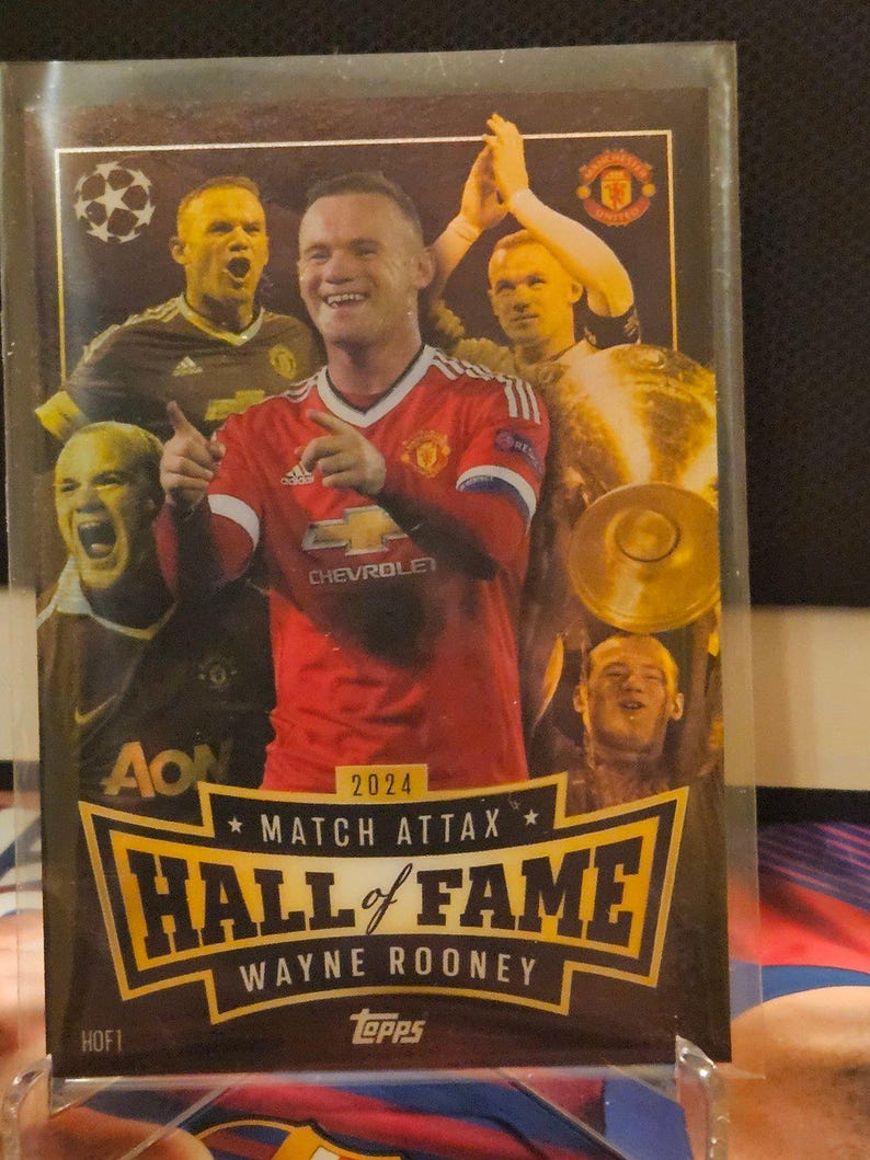 Wayne Rooney "hall of Fame", New Topps Match Attax 2024/2025. Soccer Card. Trading Card ...