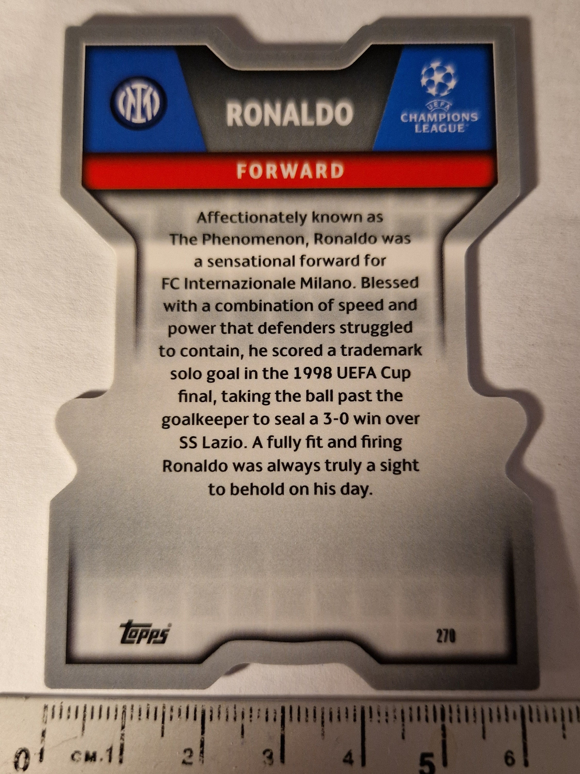 Ronaldo R9 "pro Elite Crome X", Topps Match Attax Extra 2024. Soccer ...