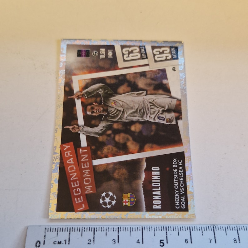 RONALDINHO "legendary Moment", Topps Match Attax Soccer 2024. Soccer ...