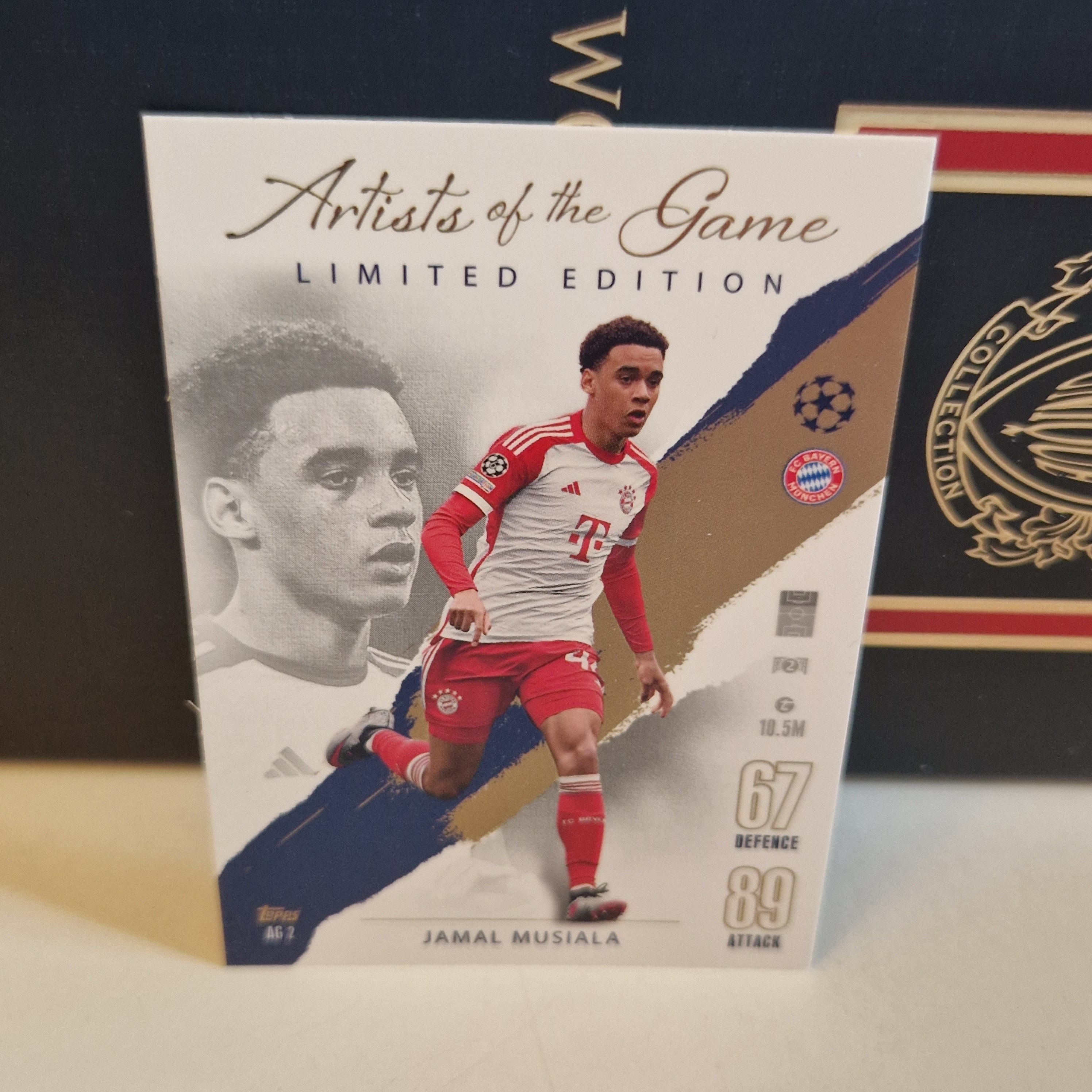 Jamal Musiala "artists of the Game" Limited, Topps Match Attax Soccer ...