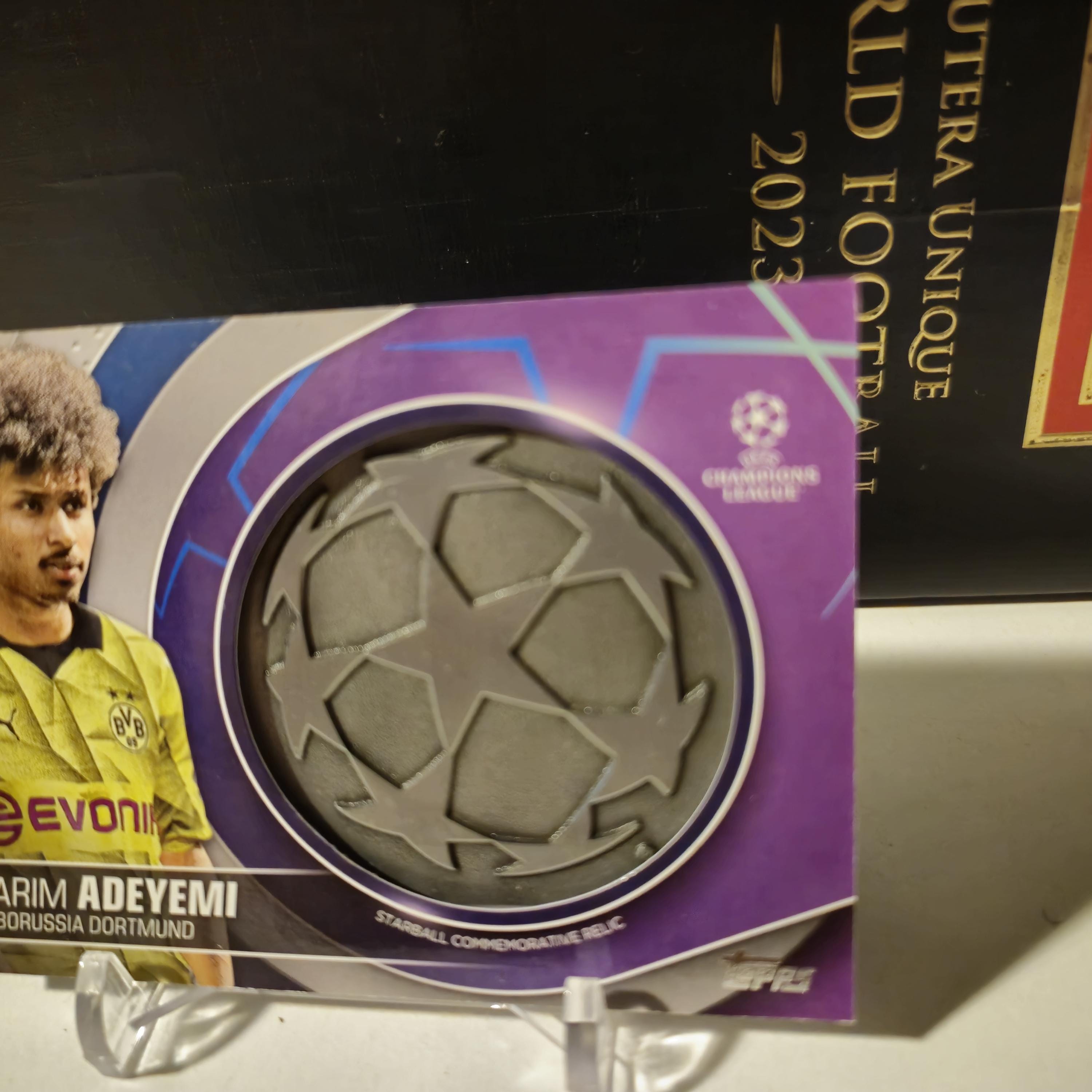 Karim Adeyemi "commemorative Starball Relic Card" Topps UEFA Club ...