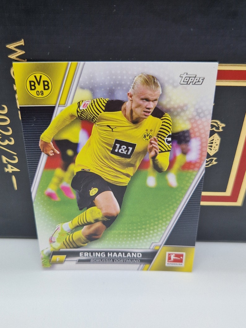 Erling Haaland, Topps Bundesliga 2021/22. Soccer Card. Trading Card ...