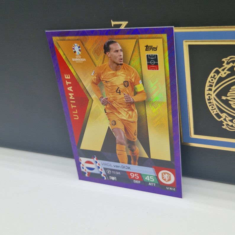 Virgil Van Dijk , Purple "xi Ultimate", Topps Match Attax Euro 2024 ...