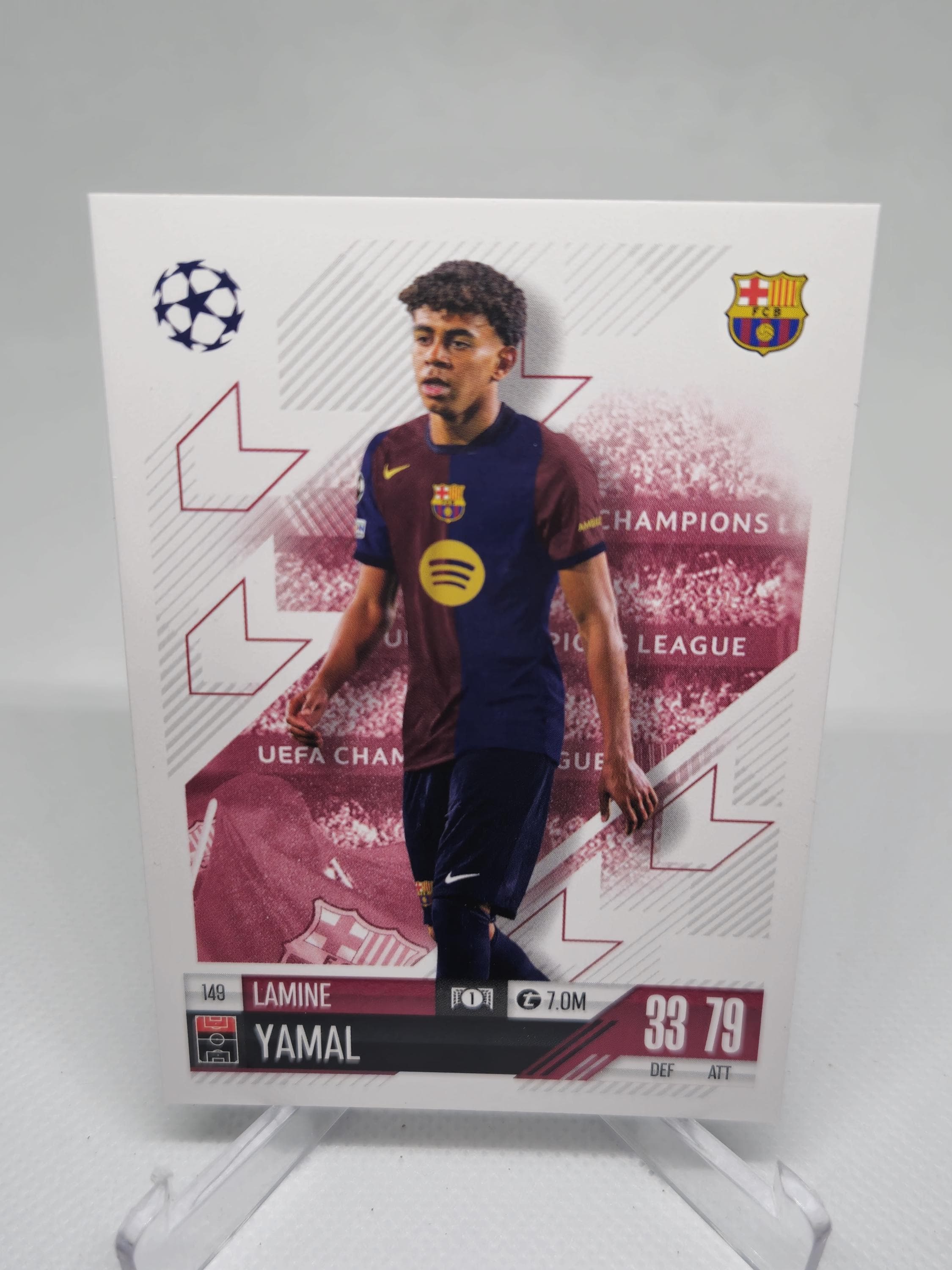 Lamine Yamal Match Attax 24/25. Barcelona. Soccer Card. Trading Card ...