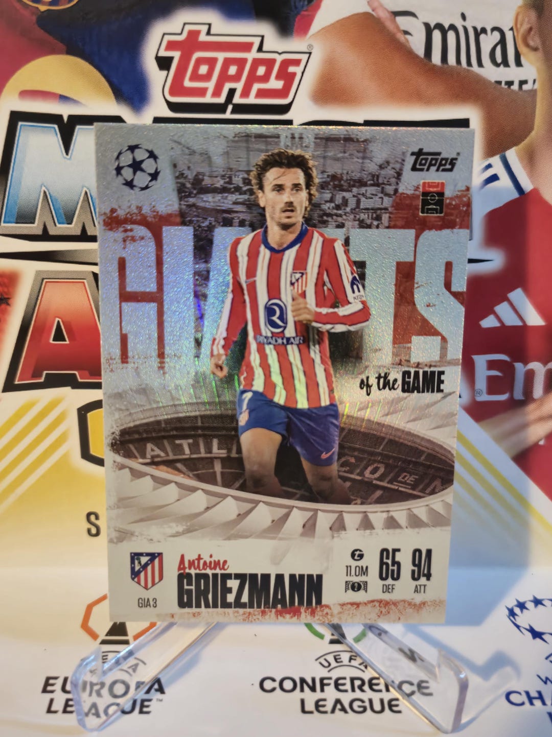 Antoine Griezmann "giants of the Game" , New Topps Match Attax Extra ...