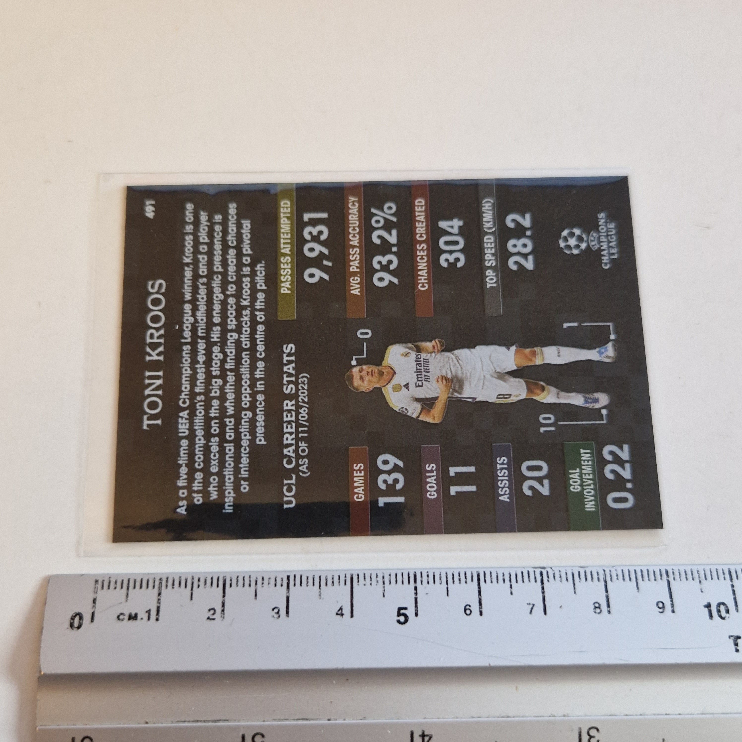 Toni Kroos black Edge, Topps Match Attax Soccer 2024. Soccer Card ...