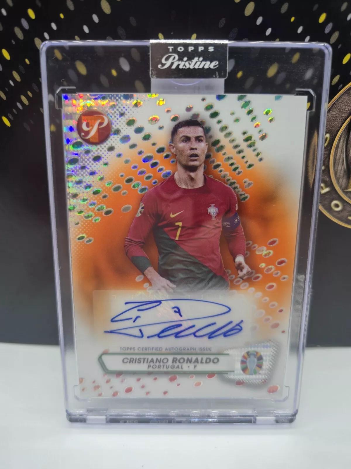 Cristiano Ronaldo Autograph, 01/25ex. 1st One! 2024 Topps Pristine Euro ...