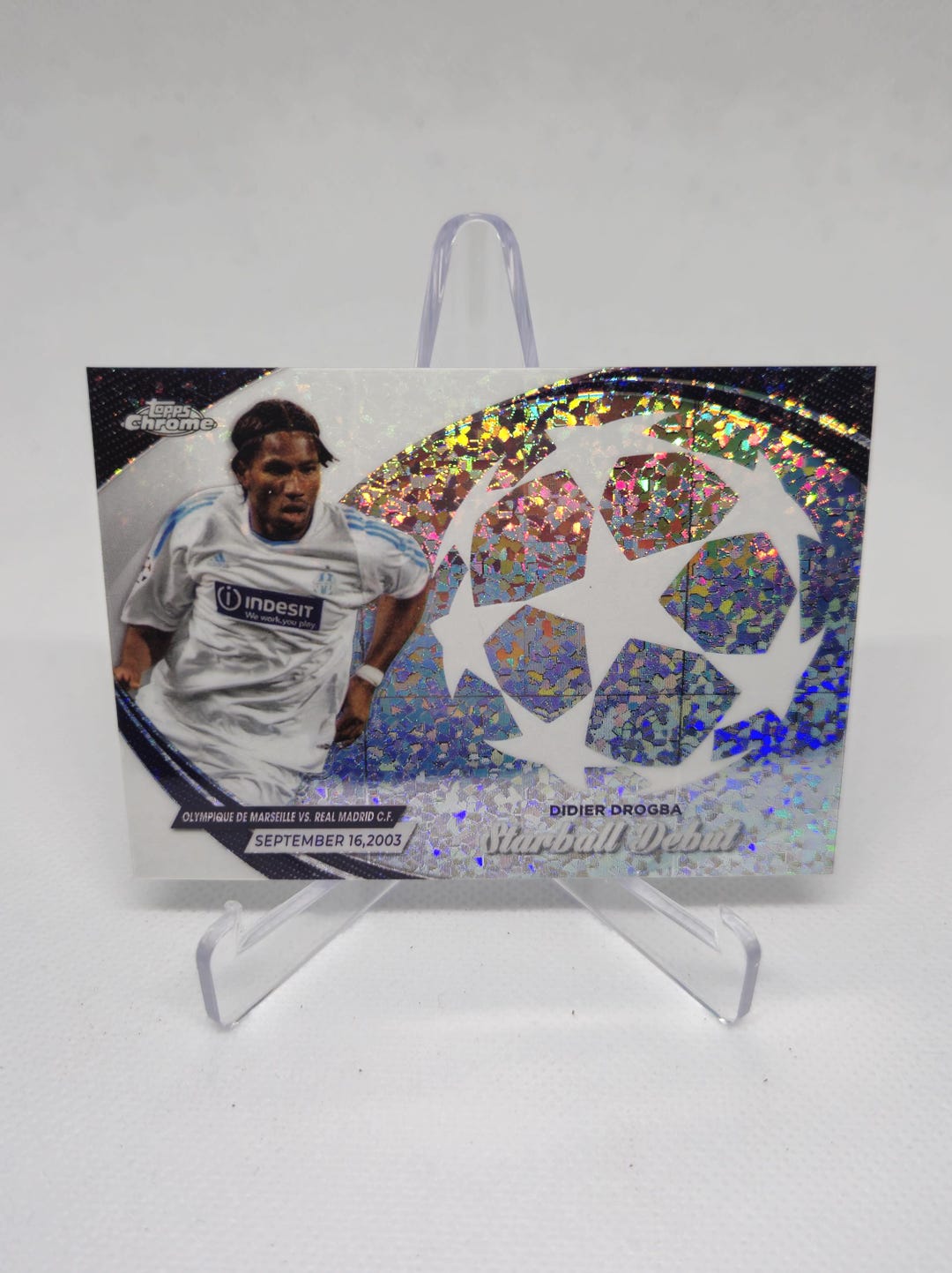 Didier Drogba "starball Debut" Topps Chrome 23/24. Soccer Card. Trading ...
